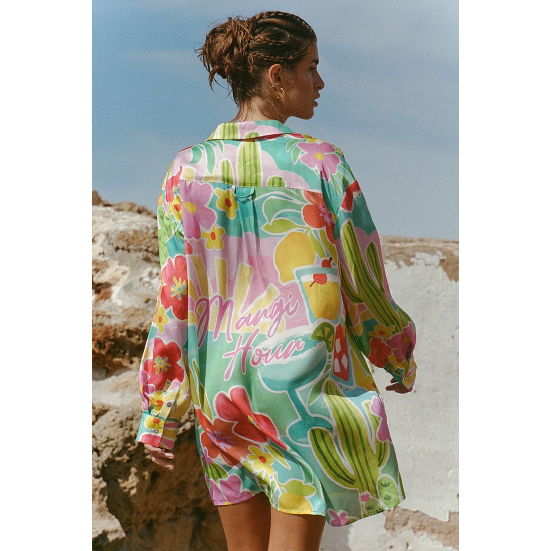 THE MARGI HOUR SHIRT DRESS - SP-CHA3-SD | ByCheryve.com